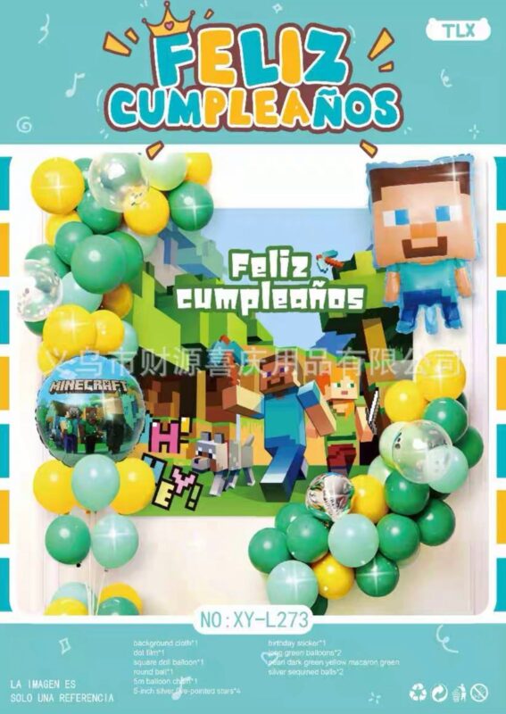 Set Completo Globos Minecraft – Kingdom Balloon