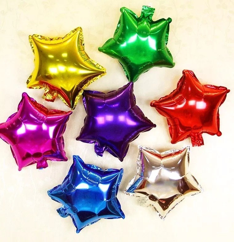 globo estrella metalizado 18″ (consultar color en stock) – Kingdom Balloon